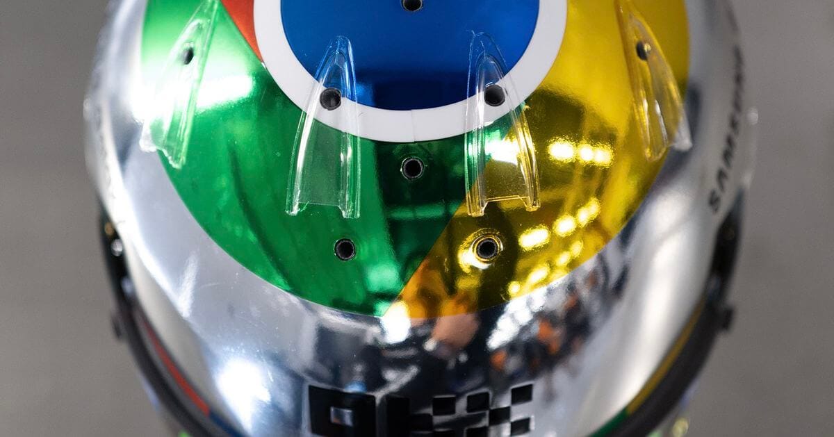 Lando Norris Helmet British GP 2023: An Insane Chrome Design | CM Helmets