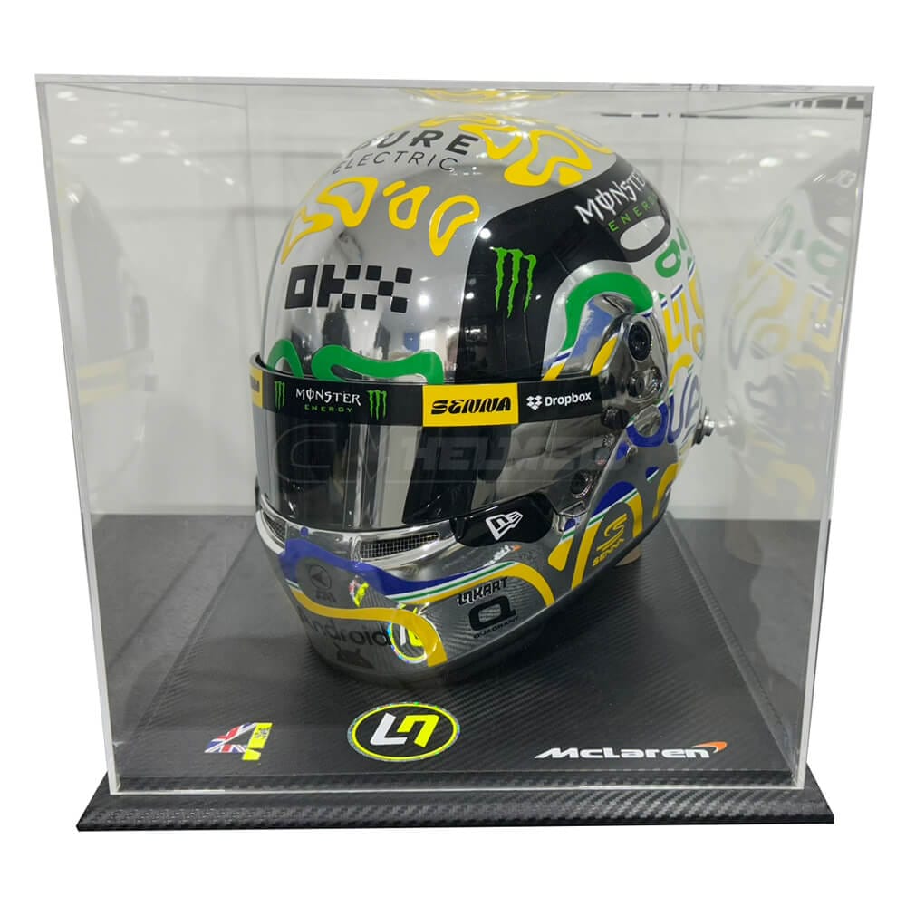 LANDO NORRIS 2024 MONACO GP SENNA TRIBUTE F1 REPLICA HELMET FULL SIZE ...