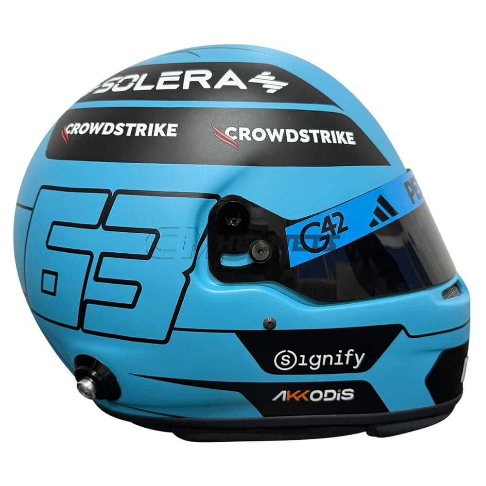 GEORGE RUSSELL 2025 GP F1 REPLICA HELMET FULL SIZE | CM Helmets
